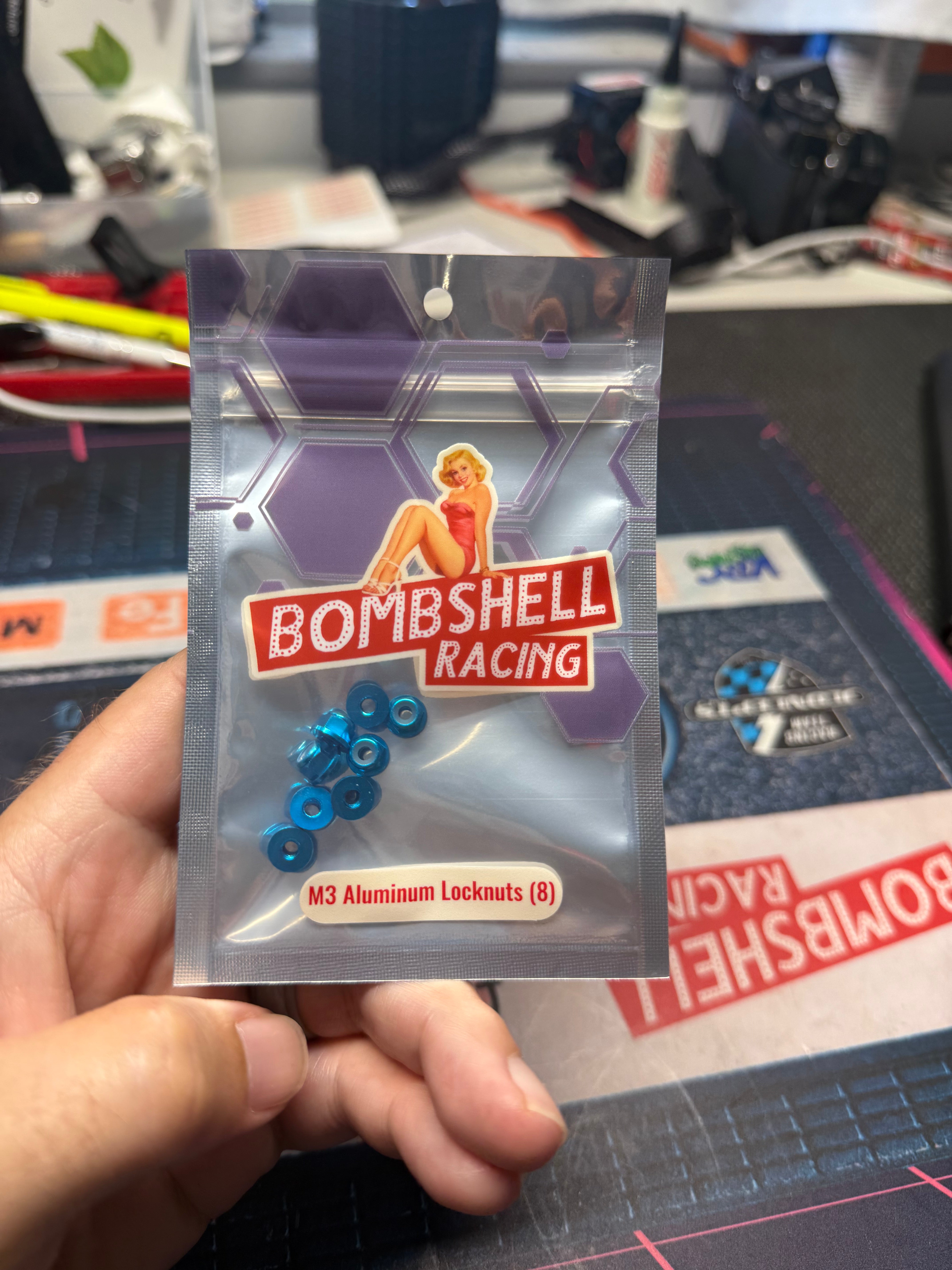 M3 Aluminum Locknuts (8) – Bombshell Racing